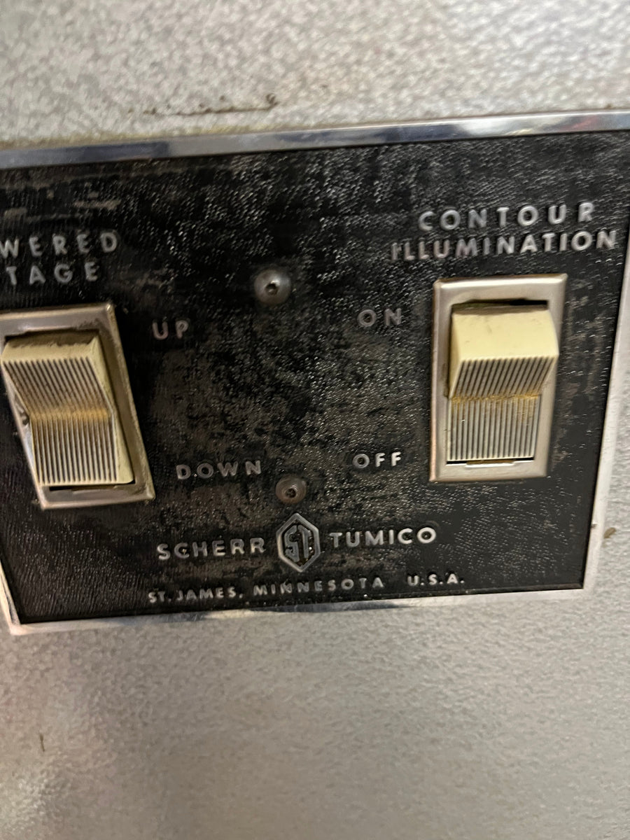 SCHERR TUMICO OPTICAL COMPARATOR 17AMP 115 VAC 50-60CYCLES 1PH PS-1500 ...